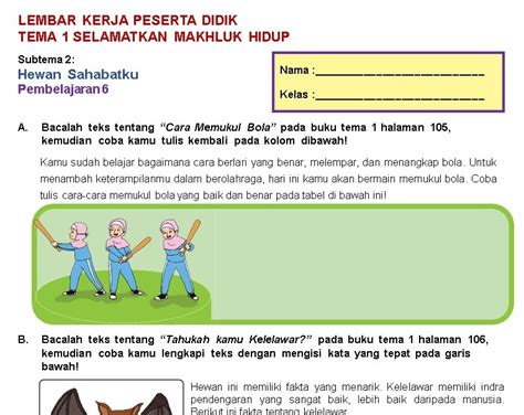 Ejercicio De Lkpd Tema Subtema Kelas Free Hot Pic Gallery Riset
