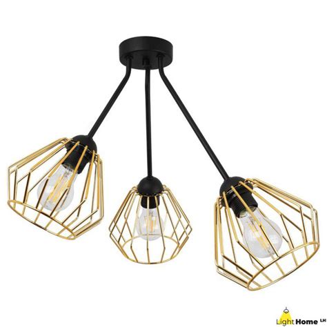 Nowoczesna Lampa Wisząca w Stylu Loftowym TRIO SANTOS Lampy sufitowe