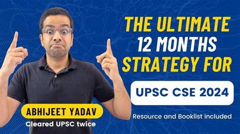 Complete Strategy For Upsc Detailed Plan And Booklist Youtube