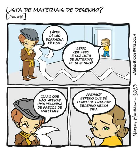 Lista De Materiais De Desenho Tira 15