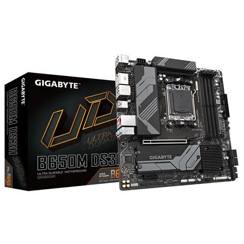 GIGABYTE B650M DS3H Rev 1 0 4xDDR5 2xM 2 HDMI DP Type C AMD Ryzen