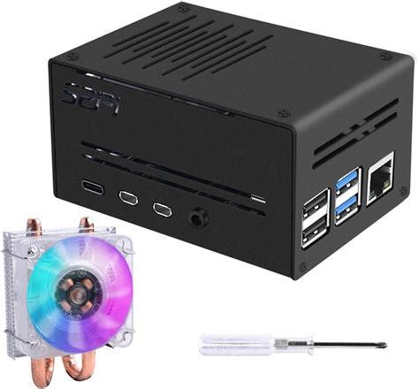 Geeekpi Raspberry Pi Metallgeh Use Mit L Fter Raspberry Pi Geh Use