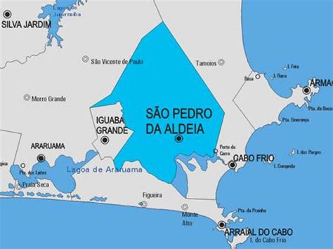 São Pedro da Aldeia municipality map Map of São Pedro da Aldeia