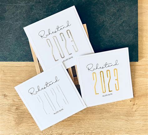 Glückwunschkarte Ruhestand 2023 Karte Zum Abschied Rente Etsy UK
