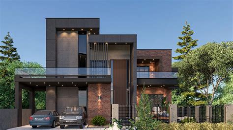 Beautiful Corner 2 Kanal Modern House Elevation Design Ghar Plans