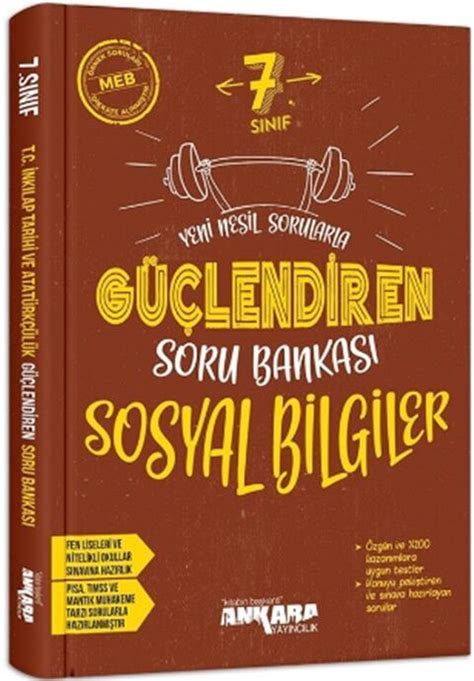 Ankara Yayıncılık 7 Sınıf Sosyal Bilgiler Güçlendiren Soru Bankası