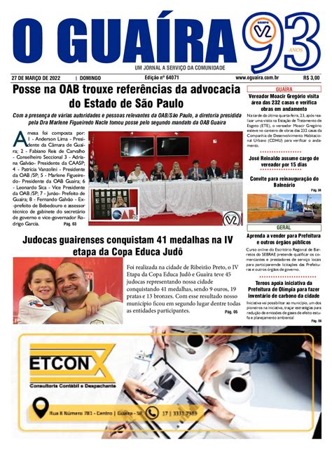 Calaméo JORNAL O GUAIRA 27 03 2022