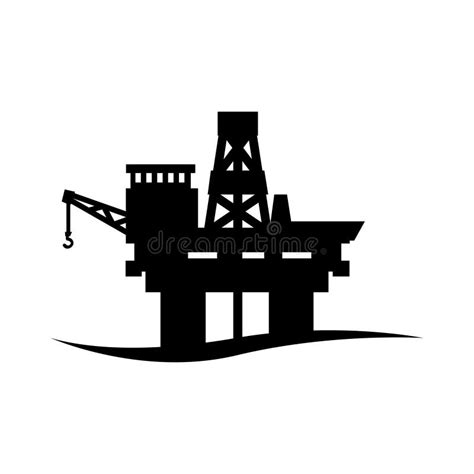 Icono De La Plataforma Petrolera Ilustraci N Del Vector Ilustraci N