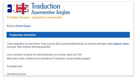 Téléchargez votre traduction Traduction assermentée anglais
