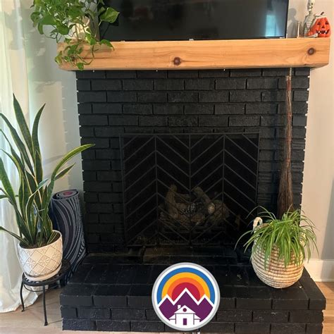 Our Brick Fireplace Makeover Diy Ideas Our Blue Ridge House