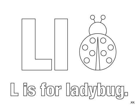 Letter L Coloring Sheets Mirnekaitlynne