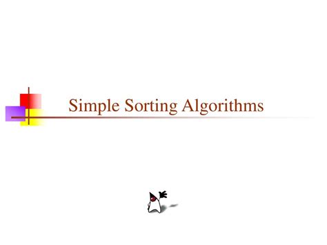 simple sorting algorithms ppt download
