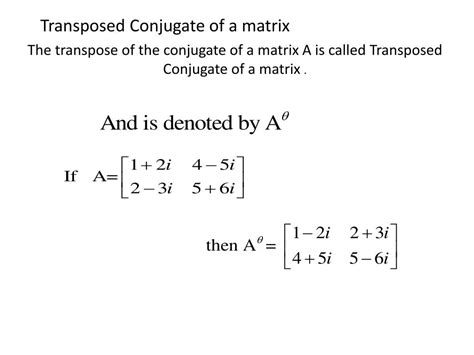 PPT Row And Column Matrices Are Sometimes Called Row Vectors And