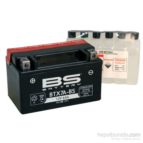 Bs Battery Btx7a Bs Ytx7a Bs 12V 6Ah 90Cca Agm Bakımsız Fiyatı