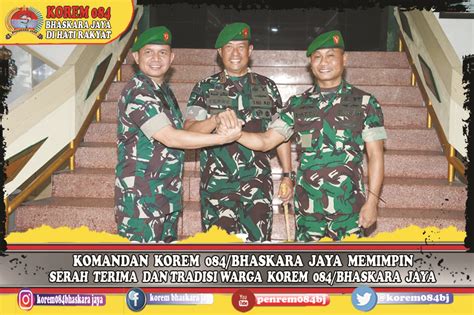 Danrem 084 BJ Pimpin Serah Terima Jabatan Kasiter Dan Dandim 0832