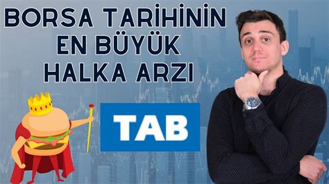 TAB GIDA HALKA ARZ OLUYOR TABGD YouTube