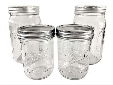 Buy Ball Mason Jars Oz Set Of Jars Oz Oz Clear