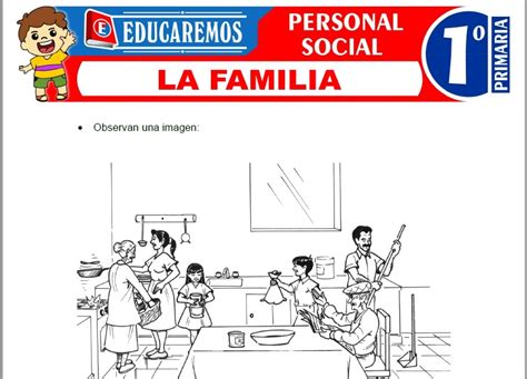 La Familia Para Primero De Primaria Fichas GRATIS