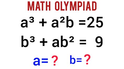 olympiad mathematics learn how to solve system of equations quickly math olympiad youtube