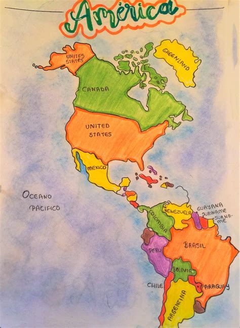 Continente Americano Mapa De America Del Sur Mapa De America