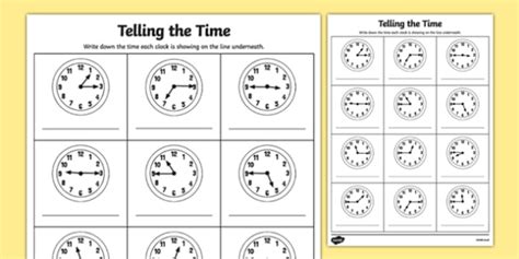 Quarter Past And Quarter To Times Worksheet Worksheet