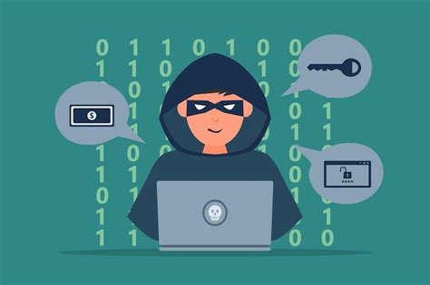 Hacker ou criminoso cibernético laptop roubando dados pessoais do