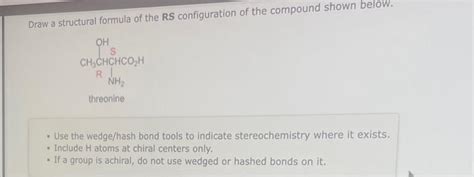 Solved Draw A Structural Formula Of The Mathrm R