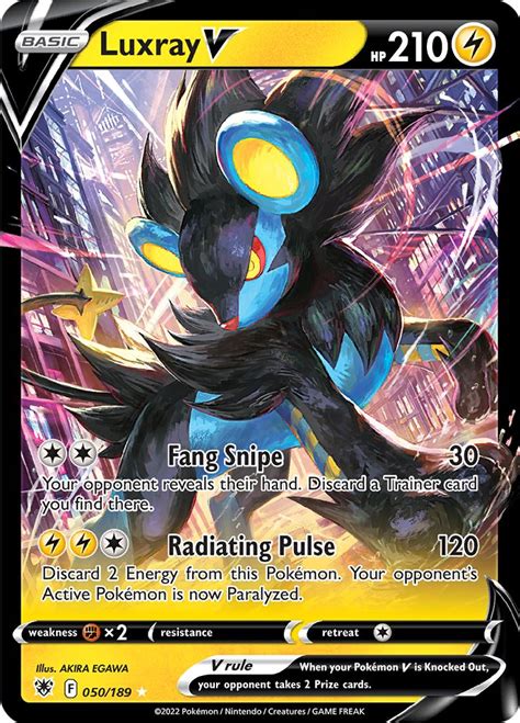 Serebii net Pokémon Card Database Astral Radiance 50 Luxray V