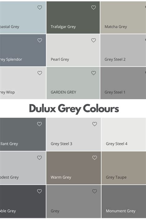 Dulux Grey Colour Chart The Dulux Grey Colours Sleek Chic Interiors