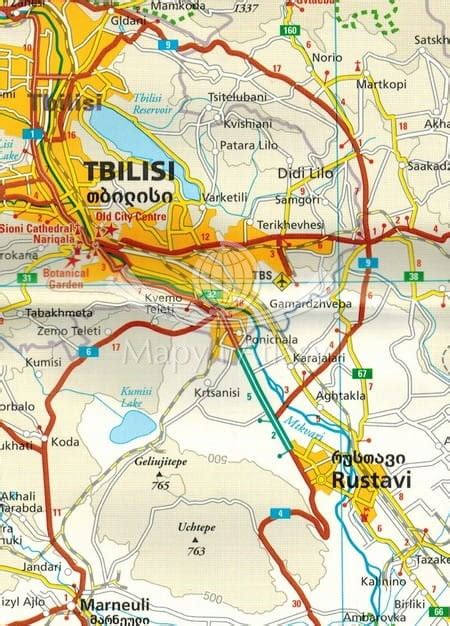 GRUZJA MAPA SAMOCHODOWA SKŁADANA RKH