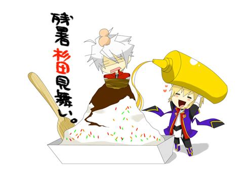 Ragna The Bloodedge And Jin Kisaragi Blazblue Drawn By Echigoya
