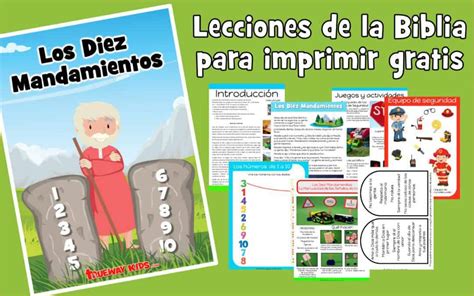 Los Diez Mandamientos lección de la biblia para niños Trueway Kids