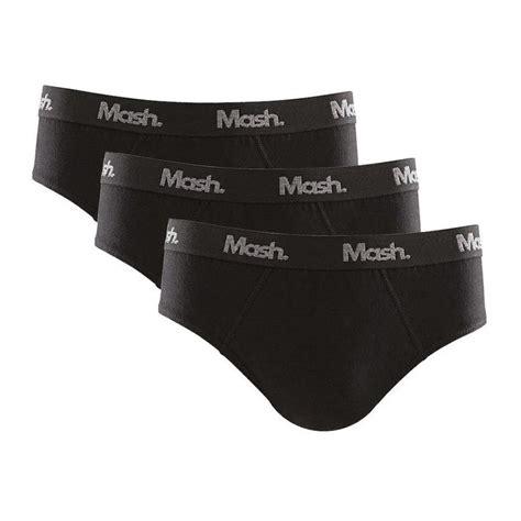 Kit Cuecas Slip Mash Algodão Elástico Conforto 3 unidades Adulto