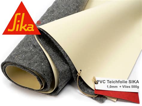 PVC Teichfolie 1mm Beige Sandfarben Inkl Teichvlies V500