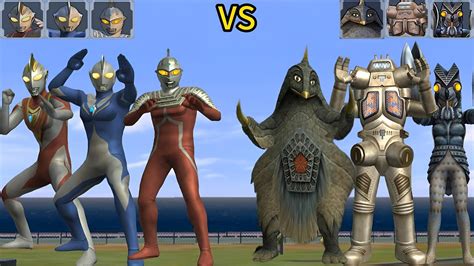 UFE3 Ultraman Gaia COSMOS UItra Seven Vs Bemenstein King Joe Alien