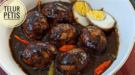 RESEP TELUR PETIS KHAS JAWA TIMUR PELENGKAP LONTONG SAYUR YouTube