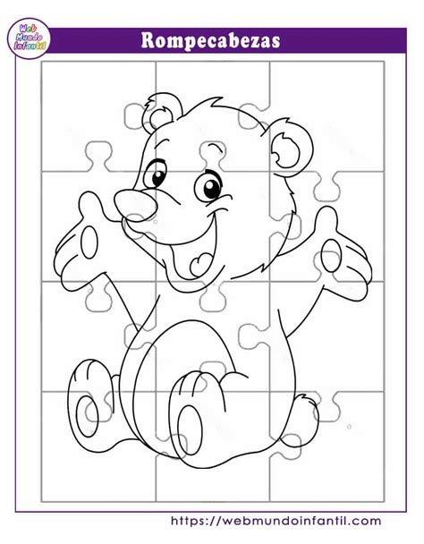 Dibujos De Rompecabezas Para Colorear Y Recortar