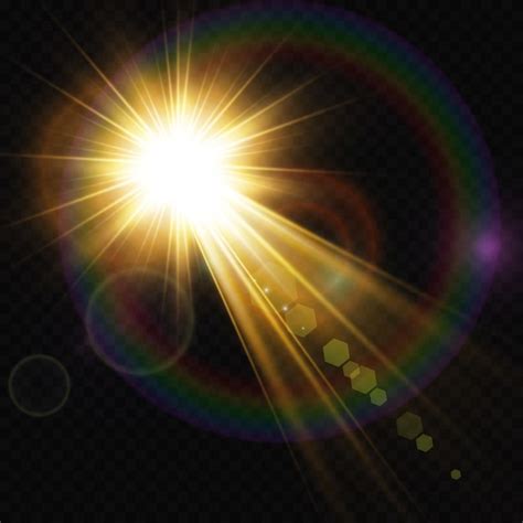 Premium Vector Transparent Sunlight Special Lens Flare Light Effect