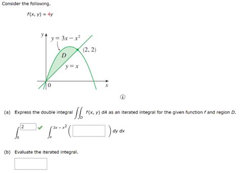 solved consider the following f x y 4y the x