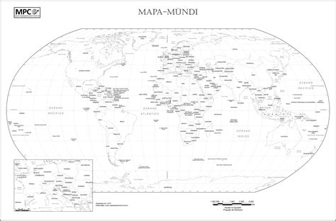 MAPA MUNDI PARA COLORIR Político e continentes