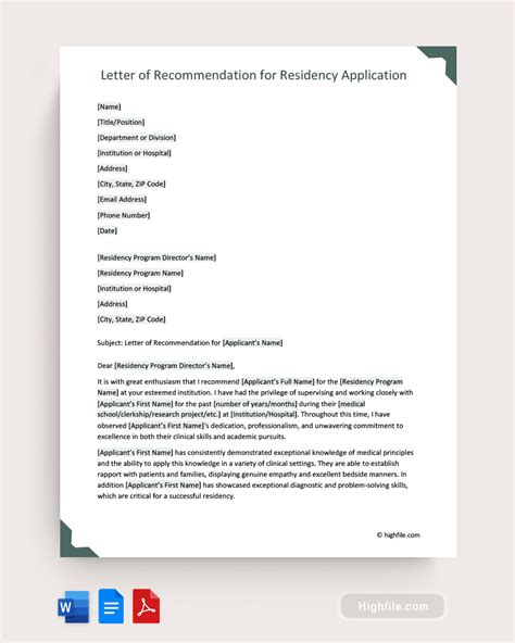 Dental Letter Of Remendation Templates Infoupdate Org