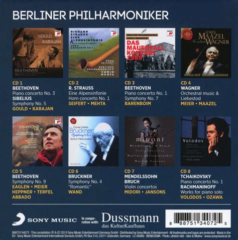 Berliner Philharmoniker Great Recordings 8 CDs Jpc