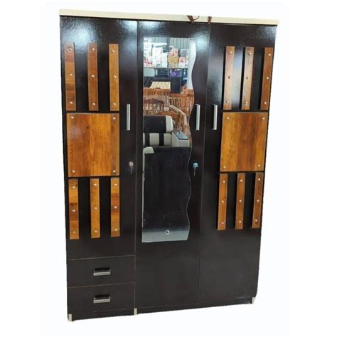 3 Doors Brown Teak Wood Almirah With Locker At Rs 11000 Piece In