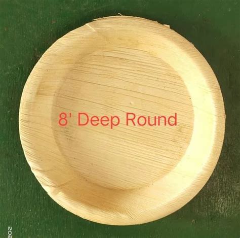 8 Inch Round Areca Leaf Plate At Rs 2 5 Piece Pakku Mattai Plate In