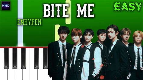 ENHYPEN Bite Me Piano Tutorial EASY YouTube