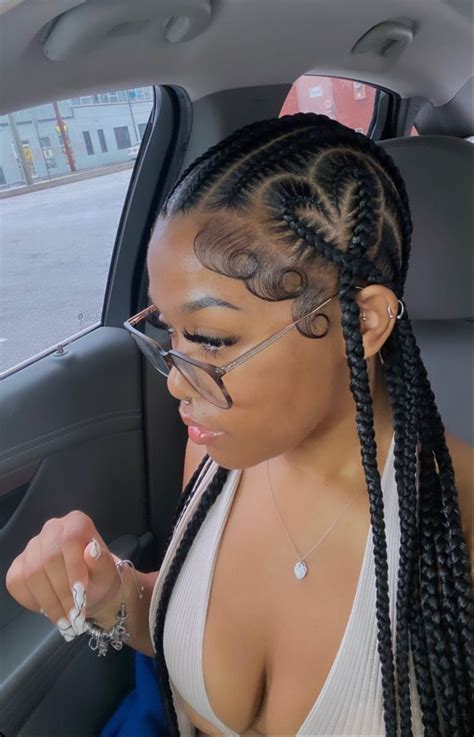 Feed In Braids Hairstyles Braided Cornrow Hairstyles Protective