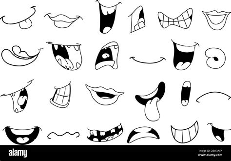 Mouth Vector Black And White