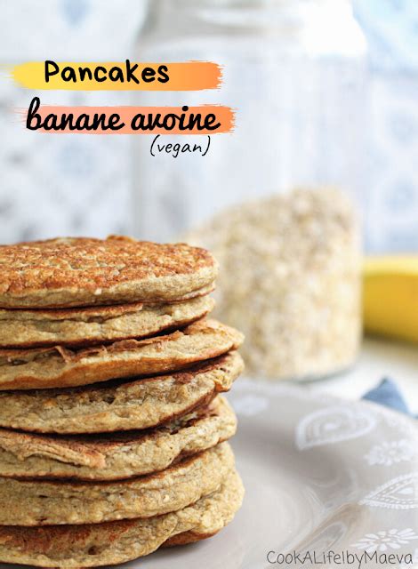 Pancakes flocons d avoine banane et pépites de chocolat option vegan