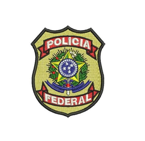 Matriz de bordado Polícia Federal no Elo7 Make Embroidery 168A781