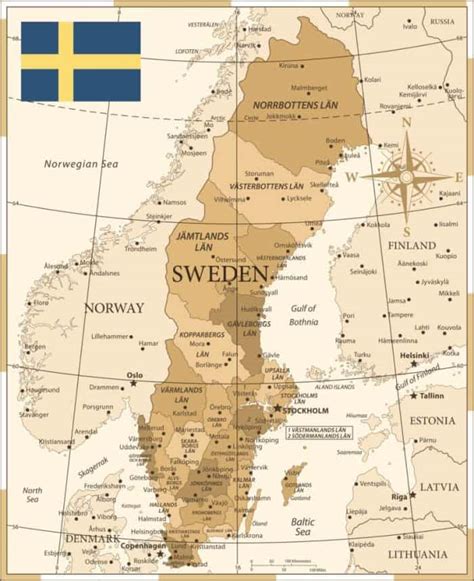 Mapas Y Gegraf A De Suecia Escandinavia Para Descargar E Imprimir